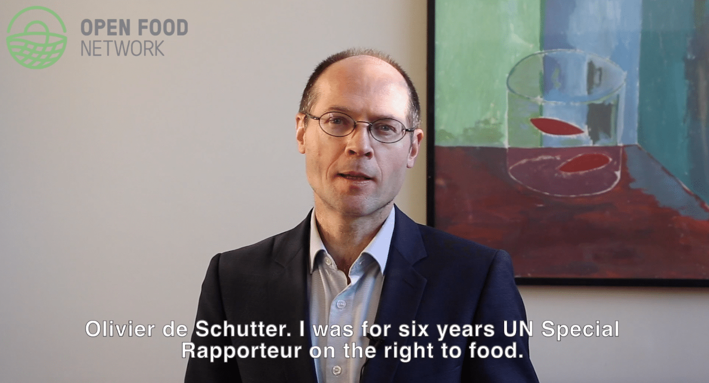 Olivier De Schutter - OFN Ambassador • Open Food Network UK
